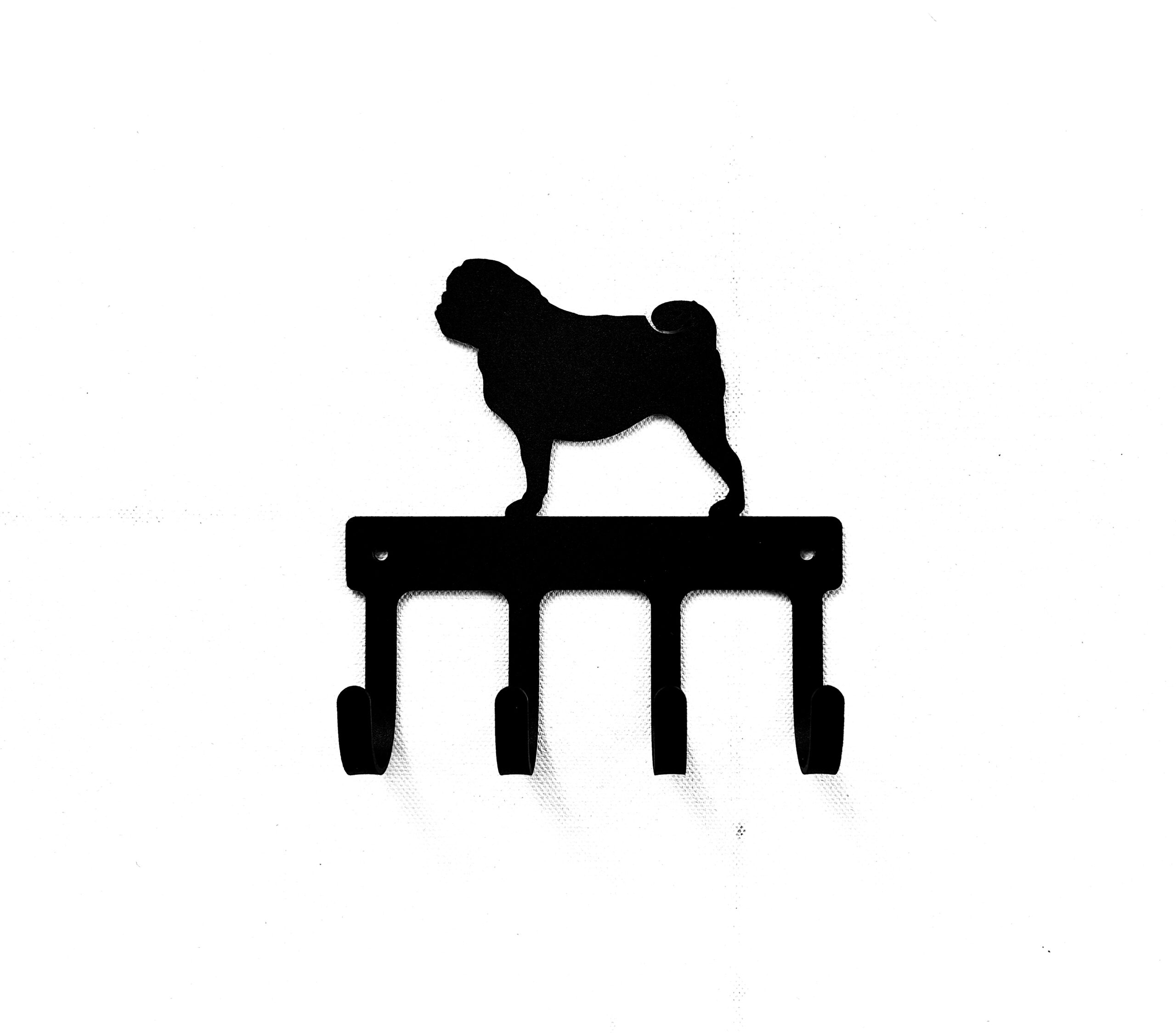 Buy Steel 4 Hook Key Holder - Pug Online (High Quality) - Spirit of ...