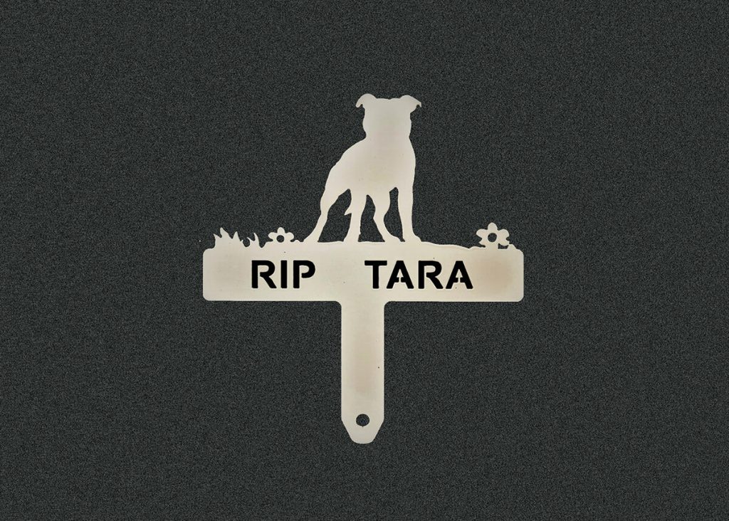 Buy Steel Garden Stake Pet Memorial Plaque -RIP Tara Online (High ...