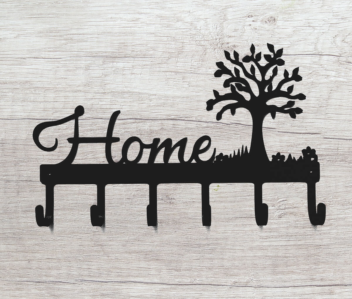 Buy Steel 6 Hook Home With Tree Of Life Key Holder Online (High Quality ...